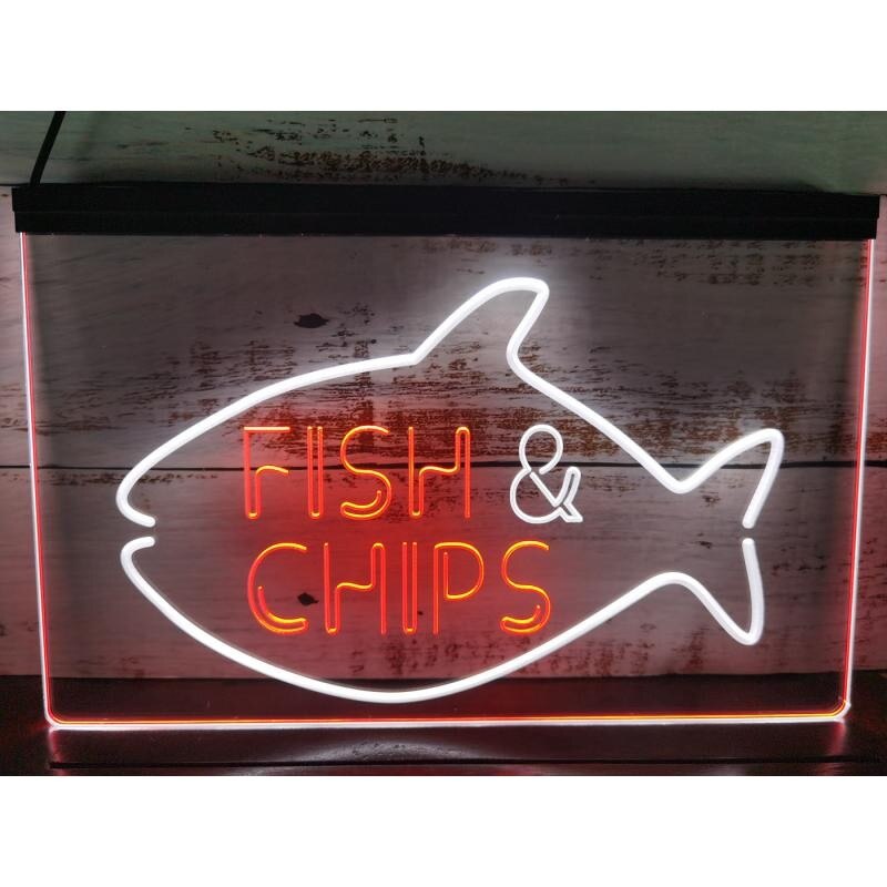 Fish And Chips Sign Fish N Chip Pub Banner | Custom PVC Banners