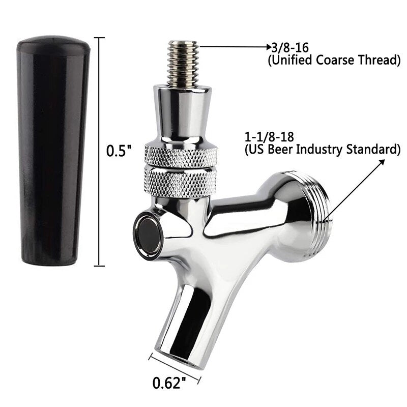 Home-Brew-Beer-Tap-Faucet-with-Flow-Control-Valve-US-Standard-Draft ...